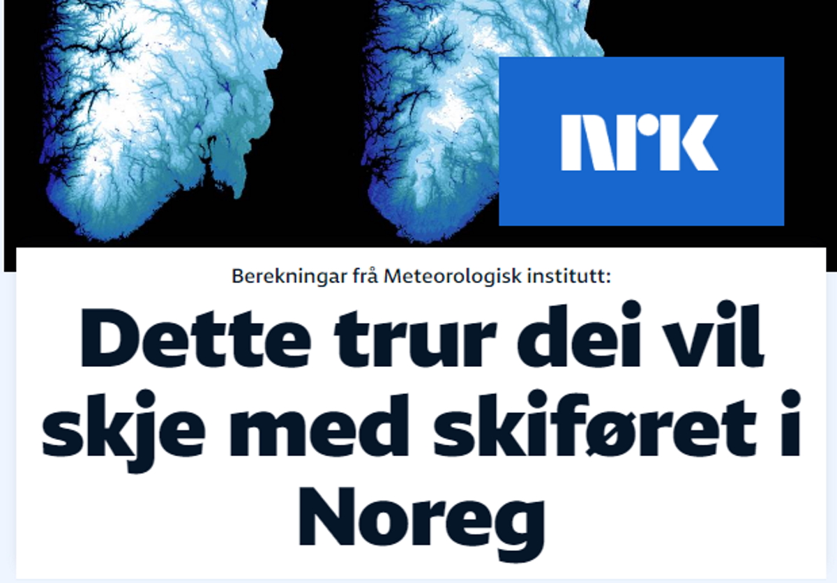 NRK gjør betydelige forbedringer i artikkel om fremtidsklimaet i Norge